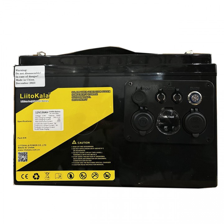 Аккумулятор LiFePO4, LiitoKala, 12V 150Ah, BMS smart плата - BASESHOP ...