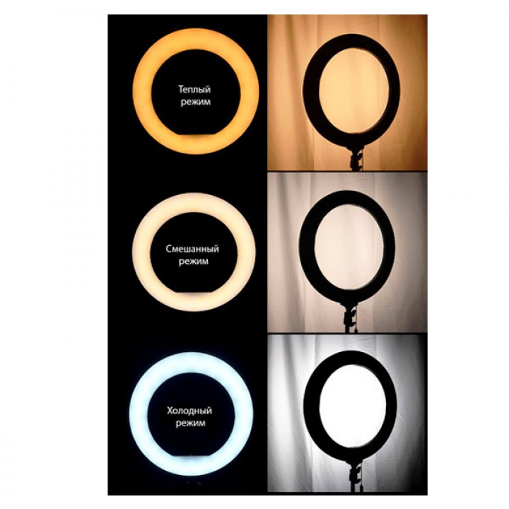Кольцевая LED лампа с креплением LC-330 (33см) USB